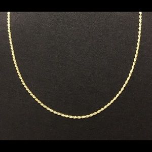 Accessories | Gold Chain 14k Gold Vermeil Rope Chain 22in 2mm | Poshmark